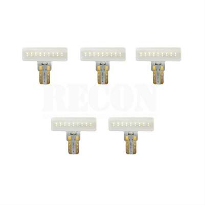 194/168 T-10 High-Power 3-Watt LED Bulbs 5pc KIT, AMBER (6 LEDs on Each ...
